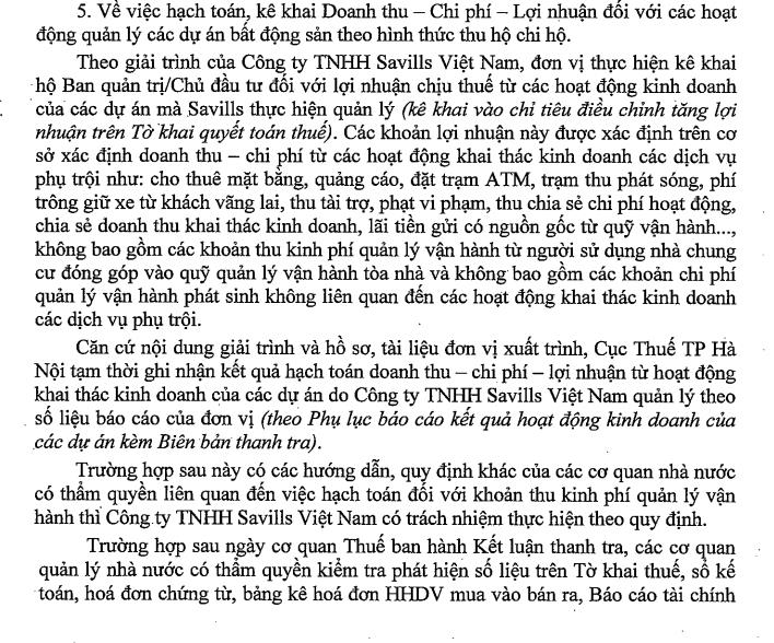 Sai phạm về thuế, Công ty TNHH Savills (Việt Nam) bị phạt hàng trăm triệu đồng